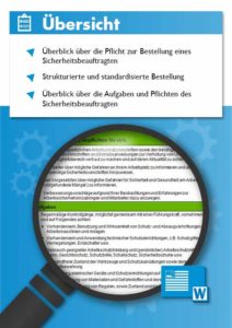Bestellung Sicherheitsbeauftragter BGV A1 - Vorlage