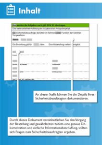Bestellung Sicherheitsbeauftragter BGV A1 - Vorlage