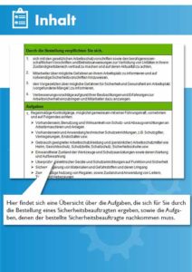 Bestellung Sicherheitsbeauftragter BGV A1 - Vorlage